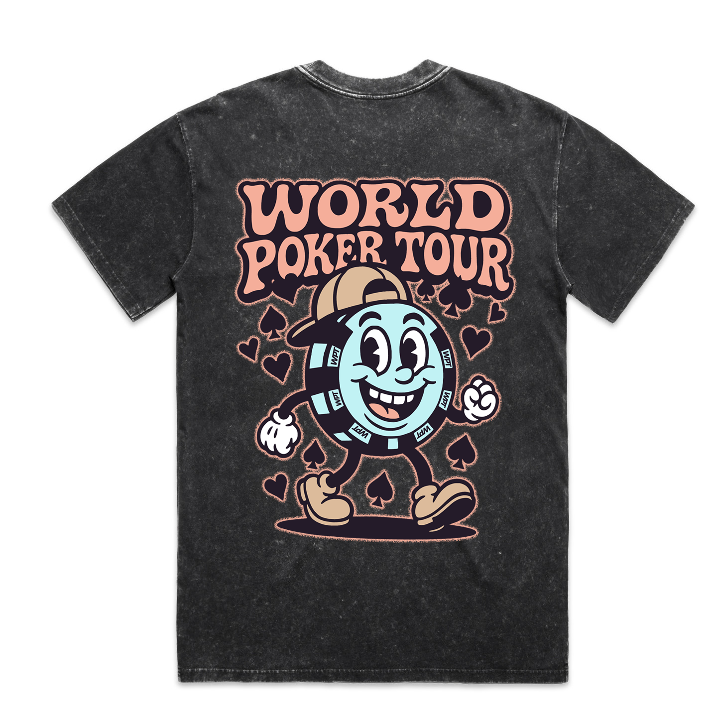 Happy WPT Chip T-Shirt (Black Stone)