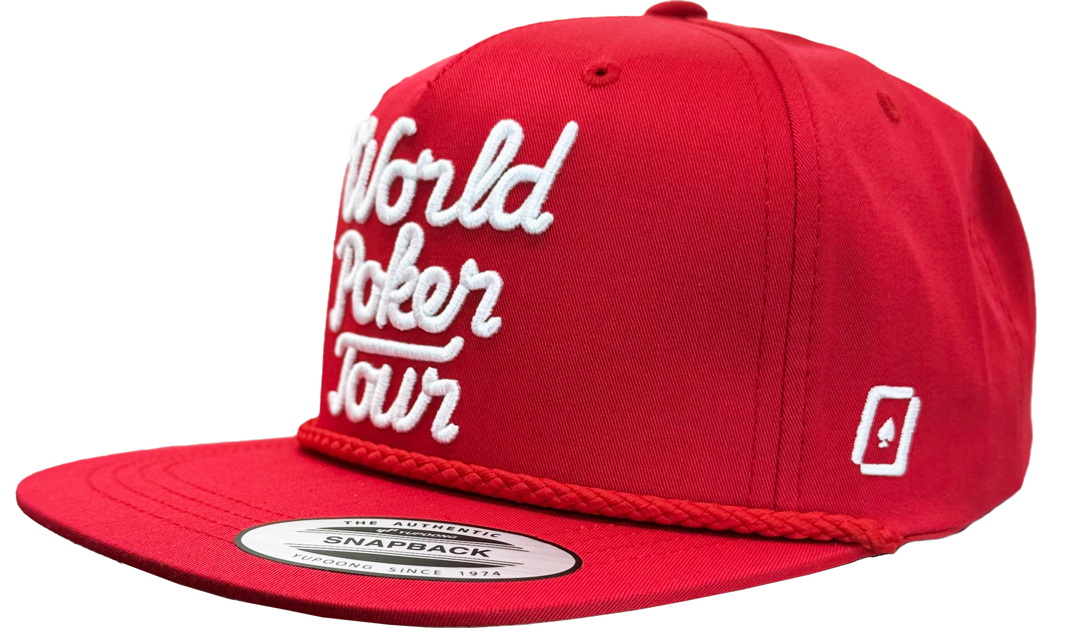 WPT Signature Script Hat (Red/White)