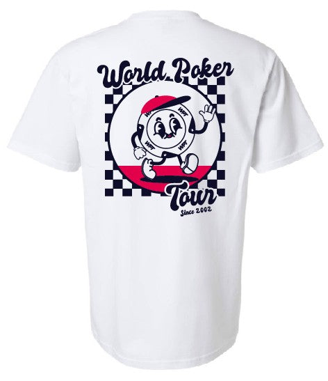 Happy WPT Chip T-Shirt (Sueded White)